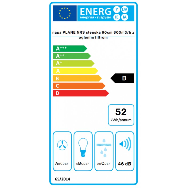 Napa FALMEC Plane NRS inox 90 cm - Opremacenter