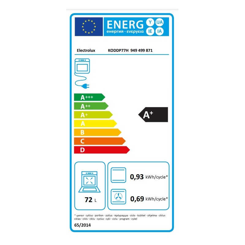 Vgradna pečica ELECTROLUX KODDP77H - Opremacenter
